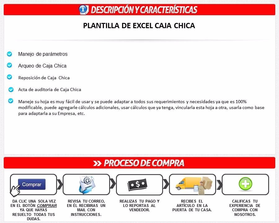 Plantilla En Excel Arqueo Caja Chica Bs 999000 En Mercado Libre