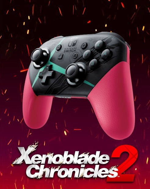 Pro Controller Nintendo Switch Edição Xenoblade Chronicles 2 R 449