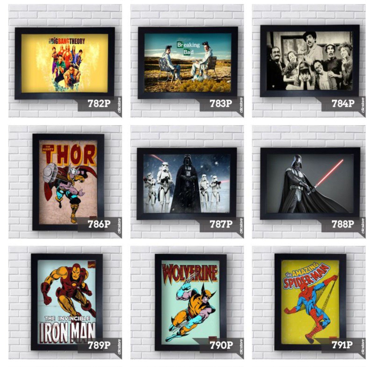 Quadros Decorativos Geek Nerd Gamer Herois C Moldura 30x20cm R 25 00