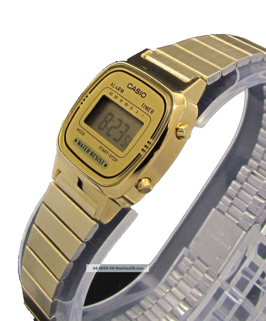 Reloj Casio La670 Vintage Dama Mujer Dorado Acero Retro - $ 799.00 En