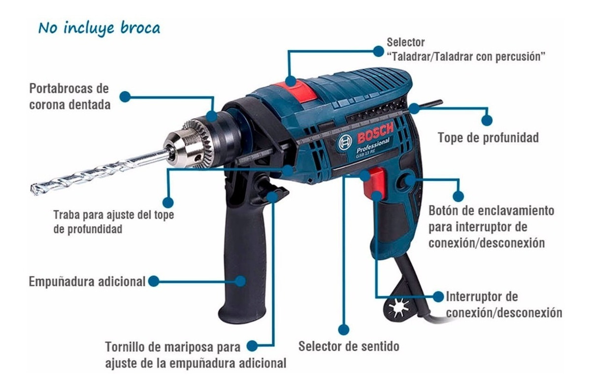 Taladro Rotomartillo Bosch Gsb 13 Re De 1/2 PuLG 650w - $ 1,849.00 en ... Taladro Rotomartillo Bosch Gsb 13 Re De 1/2 PuLG 650w - $ 1,849.00 en ...