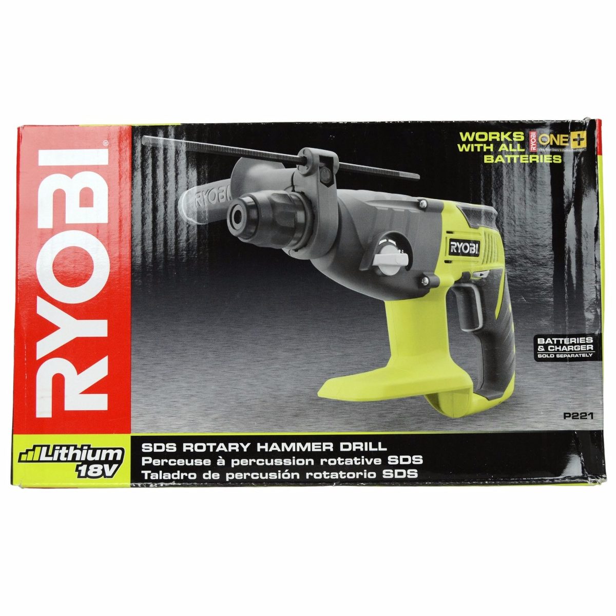 Taladro Rotomartillo Inalambrico Ryobi De 18v 5 270 00 En Mercado Libre