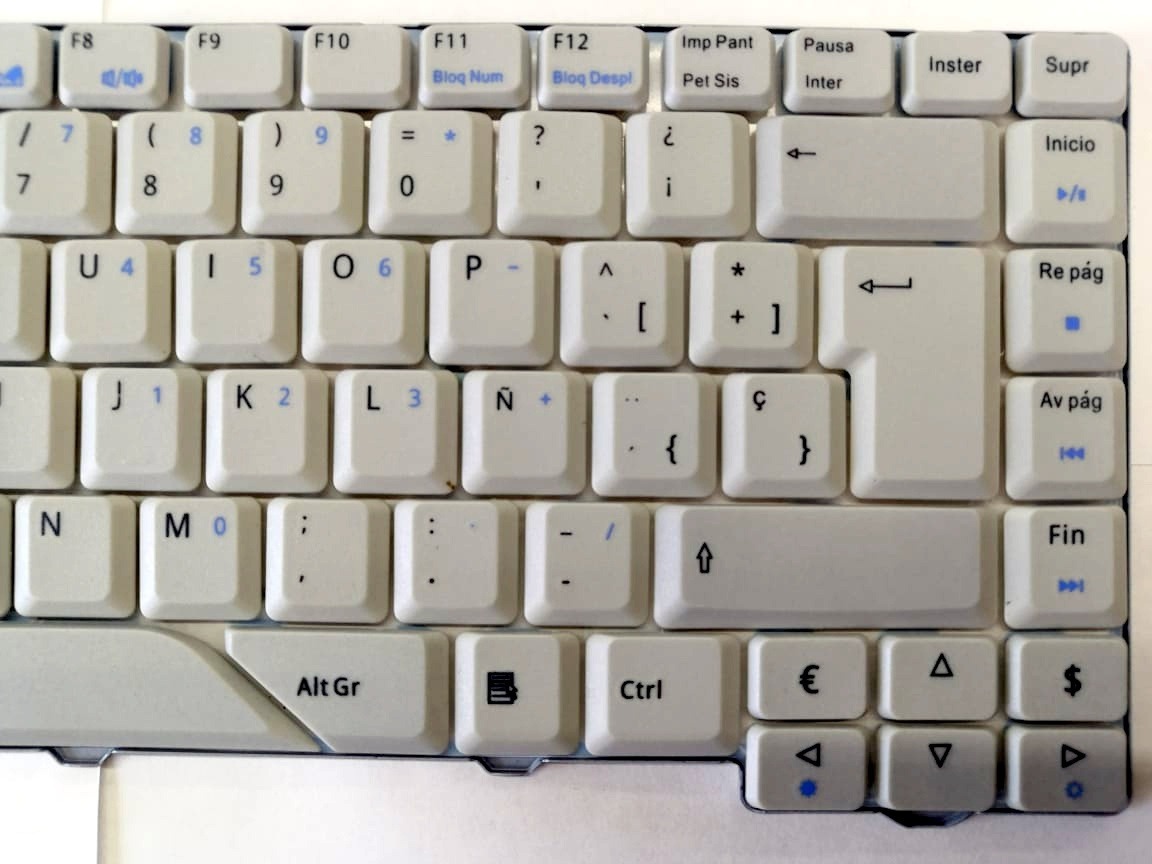 Teclado Español Sp Aspire 4315 4430 4530 4715 6920 Blanco 56500 En Mercado Libre