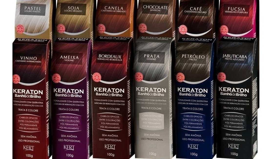Tonalizante Keraton Banho De Brilho Cor A Escolher 100g R 25 00