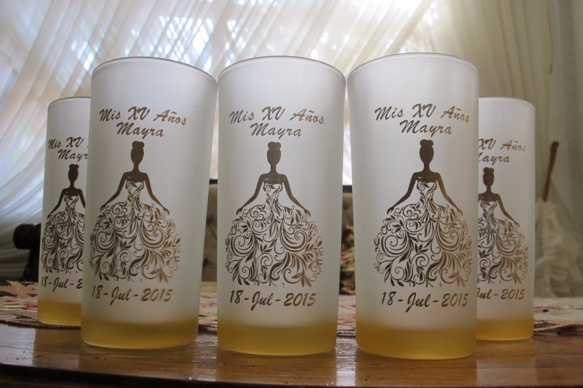 Vasos Personalizados 50pzas Xv Años Boda Con Envio 76000 En Mercado Libre
