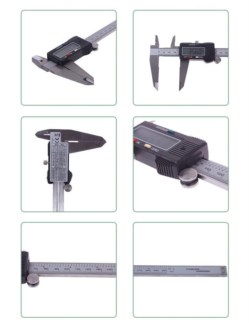Vernier Digital Calibrador 30 Cm 300mm Acero Pie De Rey 12in 2 074