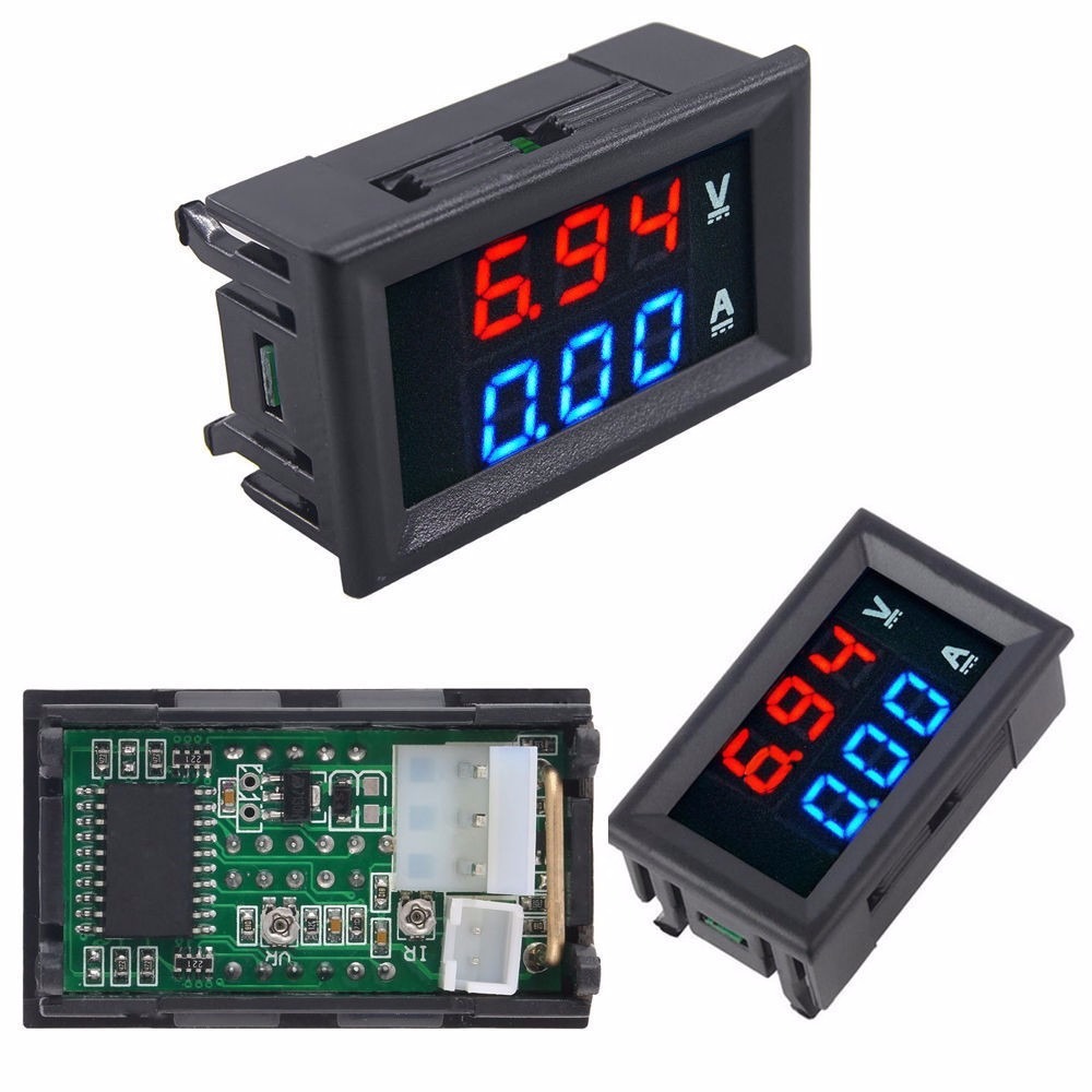 Voltímetro E Amperímetro Digital Dc 100v X 10a - R$ 29,00 em Mercado Livre